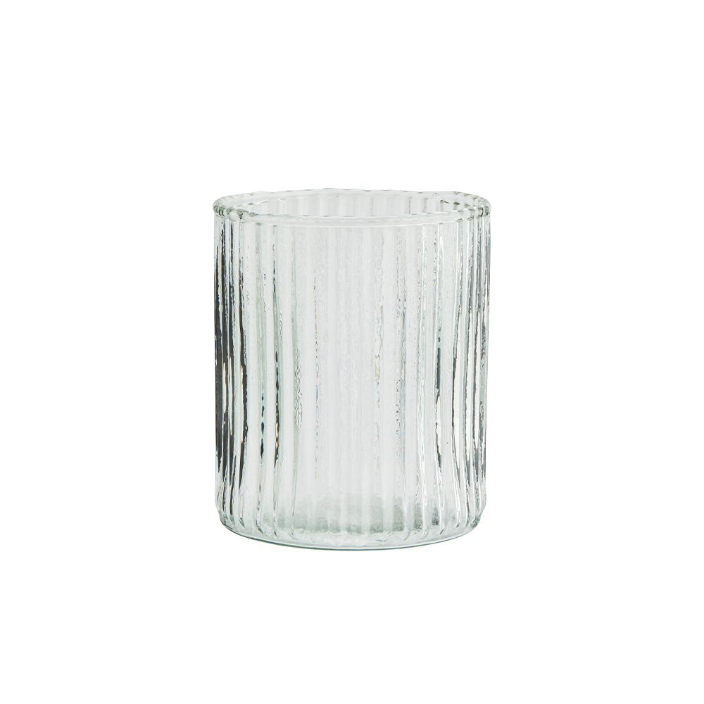 Verre à eau transparent - Strie