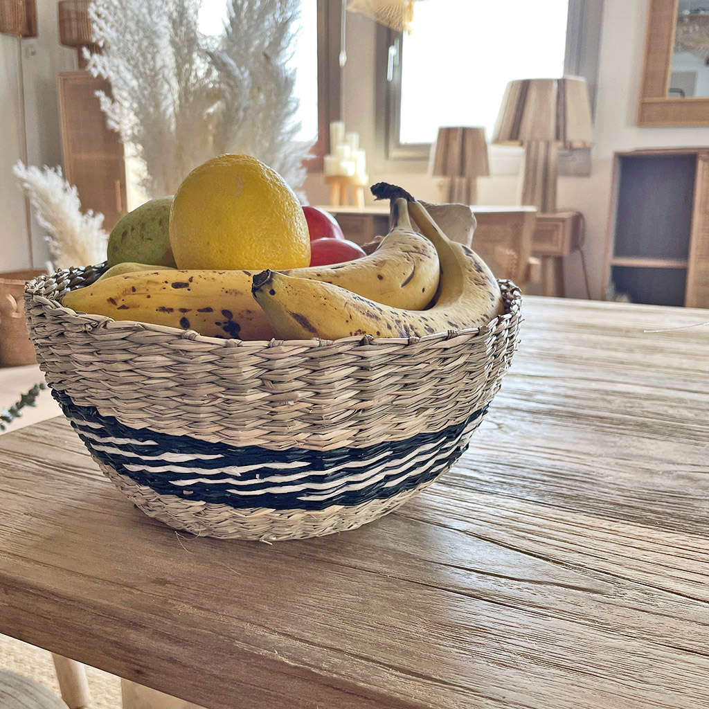 Panière - Naturel et Noir